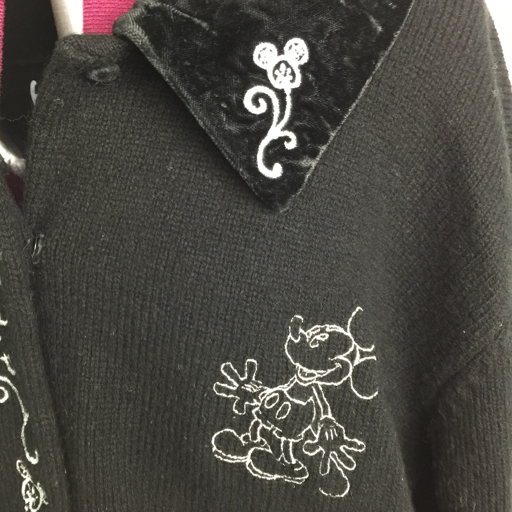 Disney Store Embroidered Mickey Mouse Cardigan - Gem